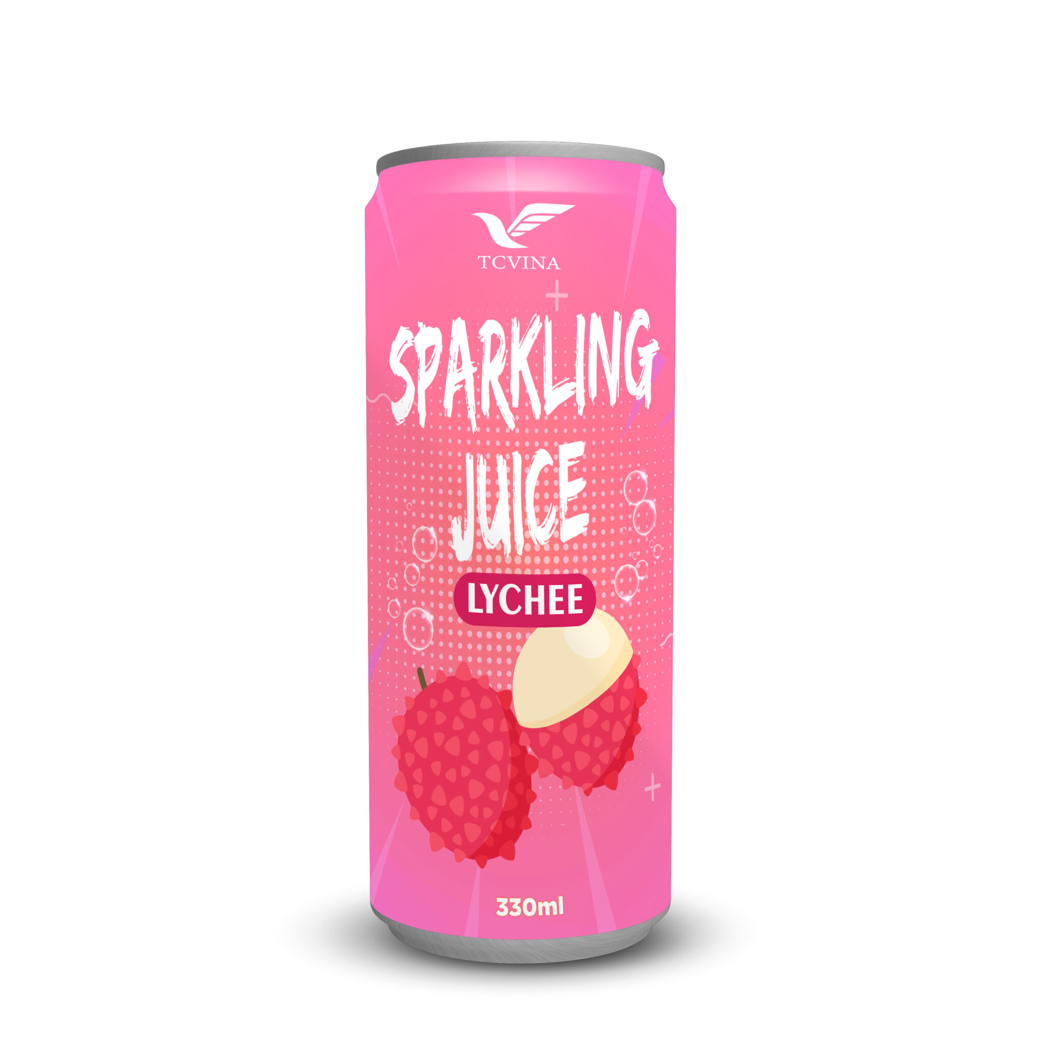 330ml TCVN Sparkling Lychee Juice Drink - Thanh Cong Vina