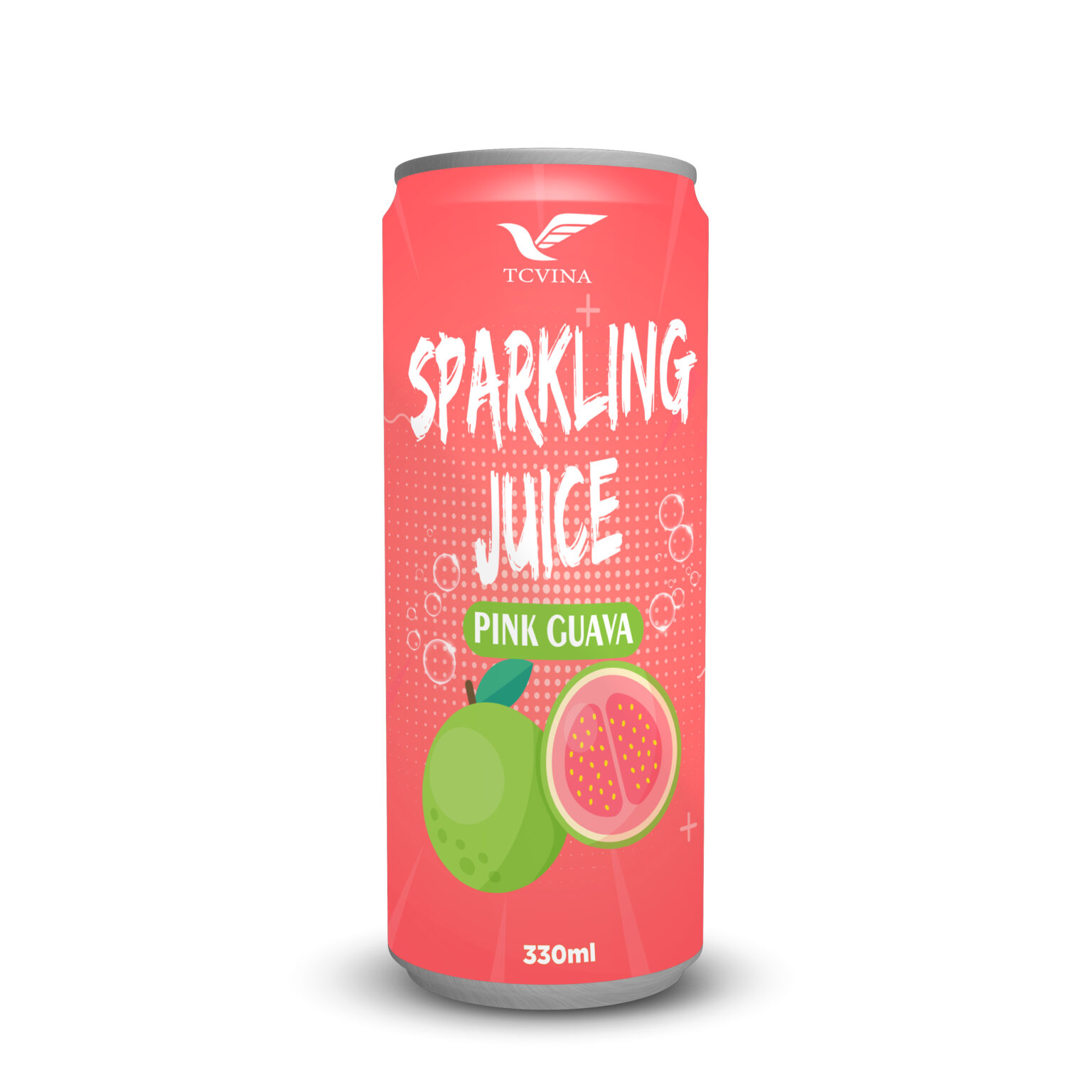 330ml TCVN Sparkling Pink Guava Juice Drink - Thanh Cong Vina