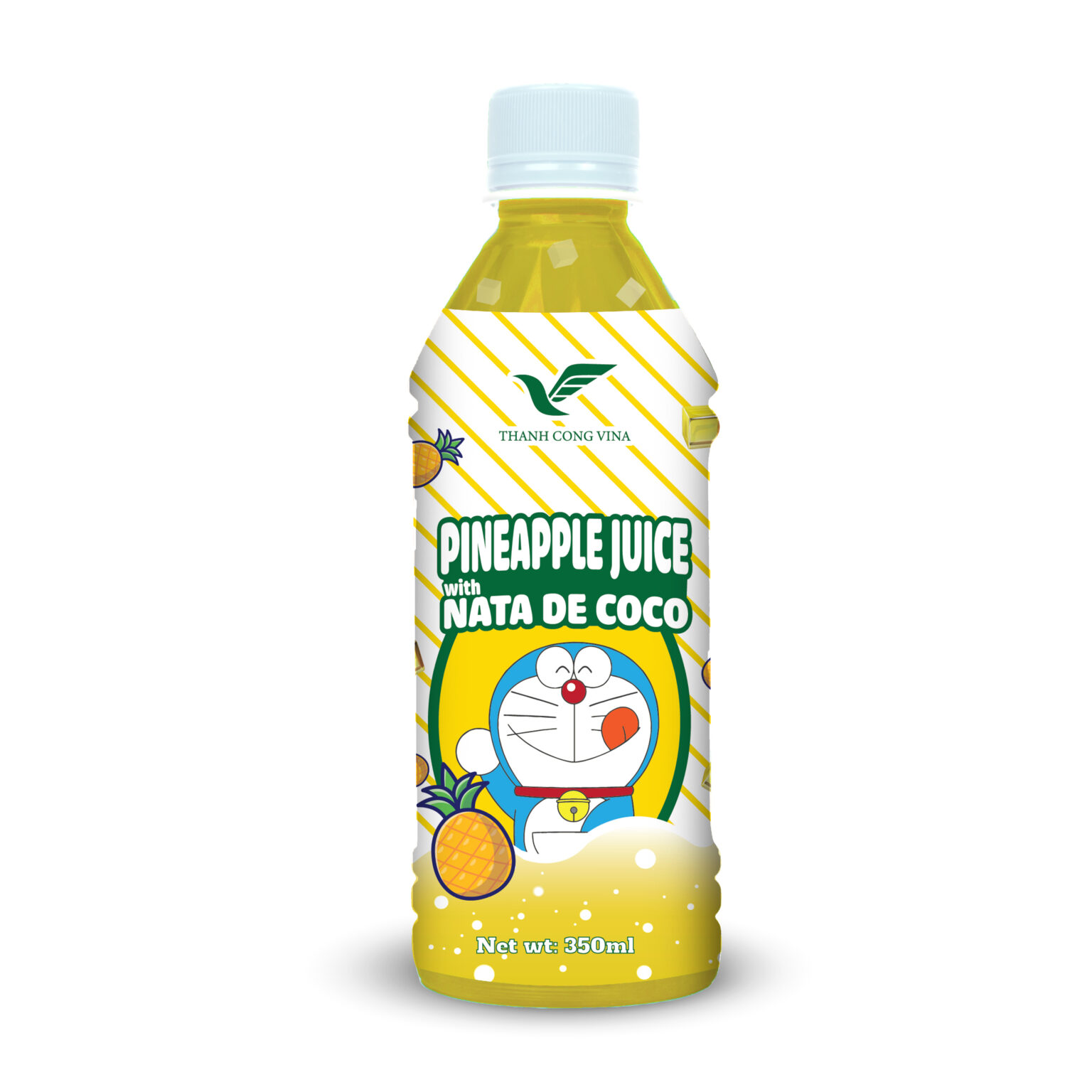 350ml TCVN Bet Bottle Pineapple Juice With Nata De Coco - Thanh Cong Vina