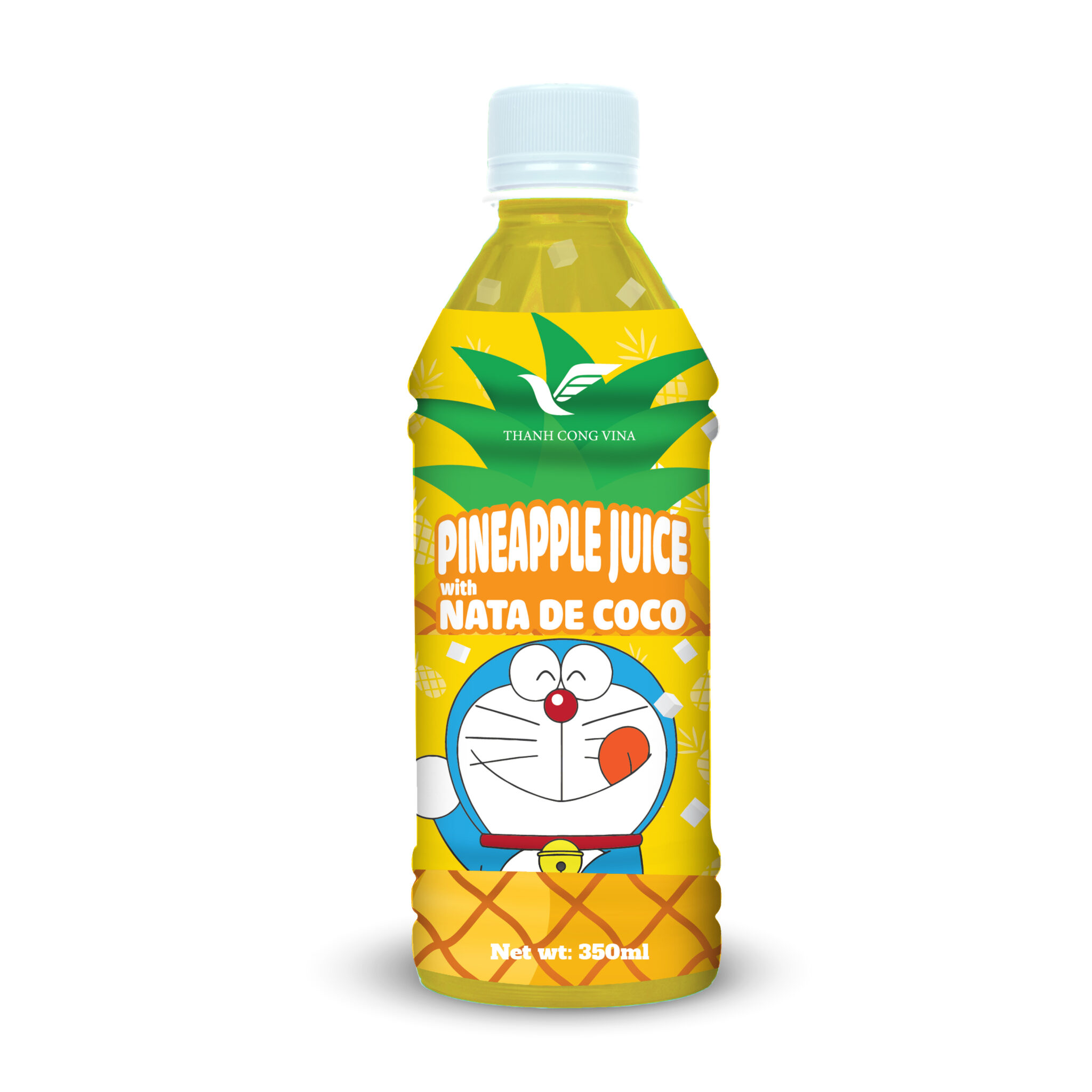350ml TCVN Bet Bottle Pineapple Juice With Nata De Coco - Thanh Cong Vina