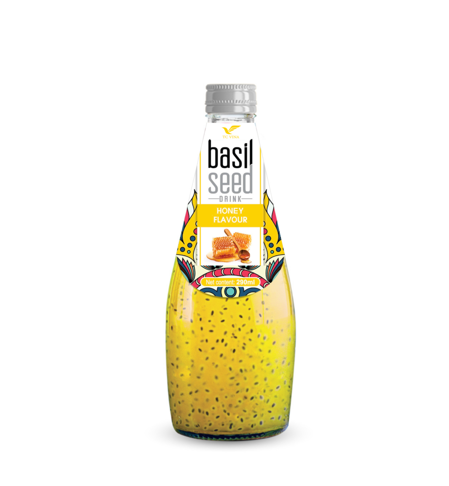 290ml TCVN Basil Seeds Drink Honey - Thanh Cong Vina