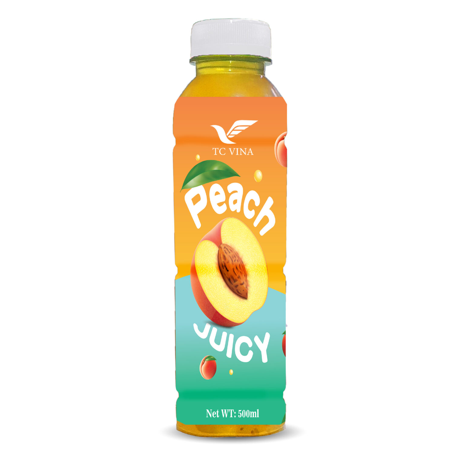 500ml TCVN Bottle Aloe Vera Pulp Juice With Peach Flavor - Thanh Cong Vina