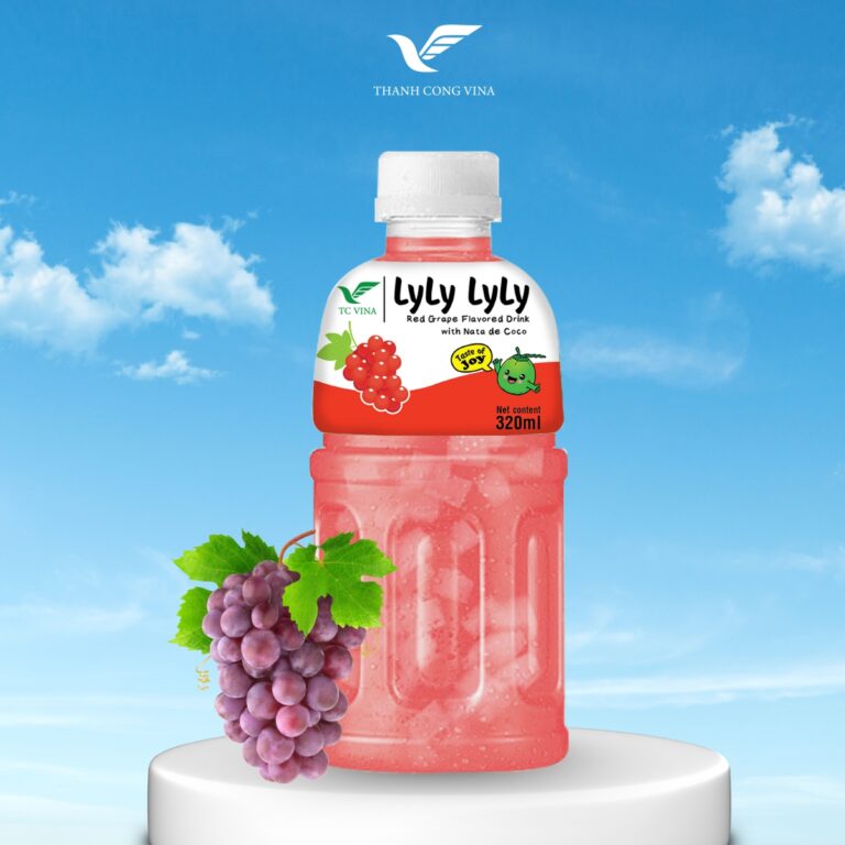 320ml TCVN Pet Bottle Nata De Coco Red Grape Juice - Thanh Cong Vina