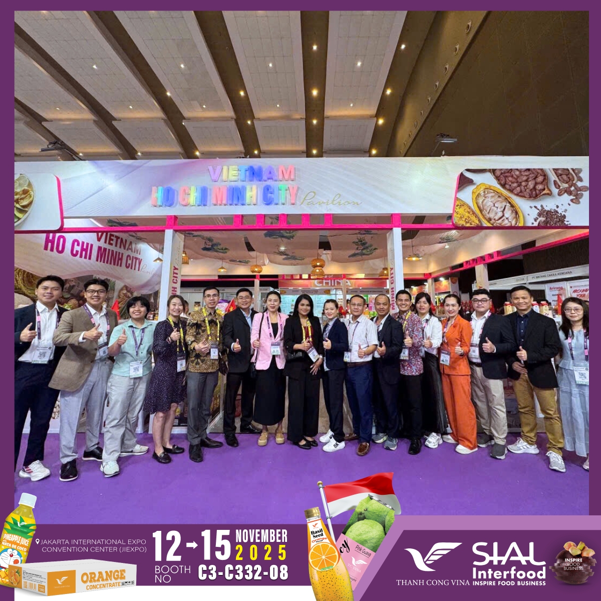 THANH CONG VINA PRESENTS PREMIUM NATURAL BEVERAGES AT SIAL INTERFOOD 2025 IN JAKARTA, INDONESIA ...