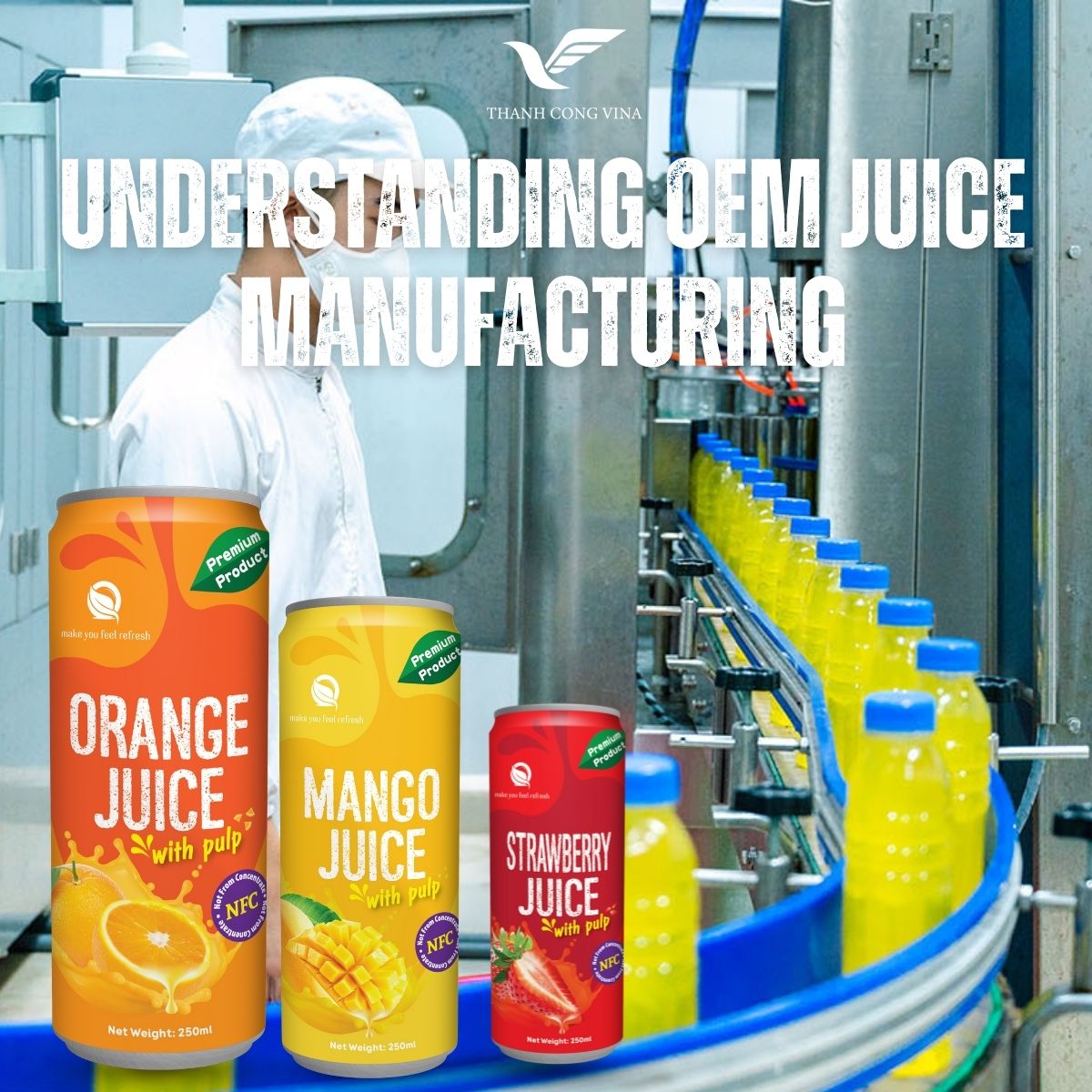 OEM Juice Manufacturing Process Explained Step by Step - Thanh Cong Vina